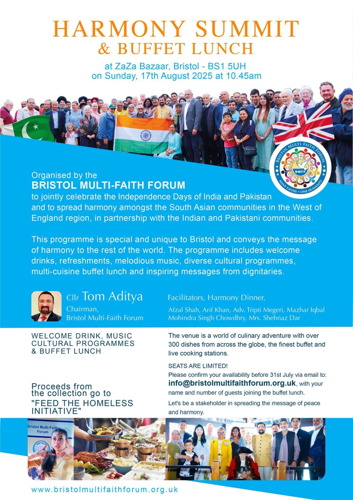 Harmony Buffet Lunch Party 2025 – BRISTOL MULTI FAITH FORUM